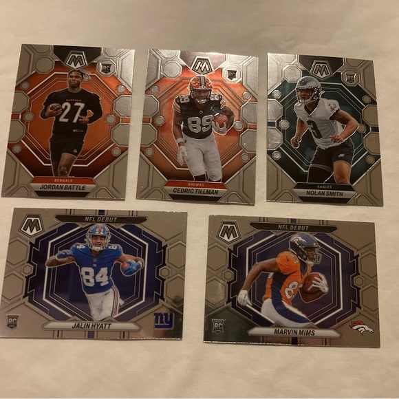 Panini | Toys | 223 Mosaic Football Rookie Card Lot 5 Rc Jalin Hyatt ...